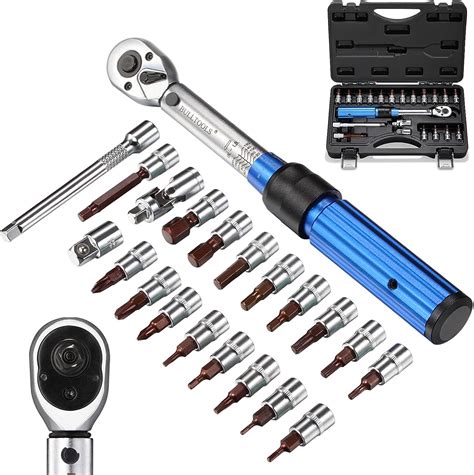 BULLTOOLS Juego de llaves dinamométricas de 1 4 pulgadas llave