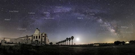 Portugal Field Landscape Stars Cathedral Nature Starry Night