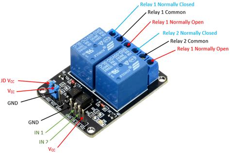 5V Dual Channel Relay Module Pinout Specification 57 OFF