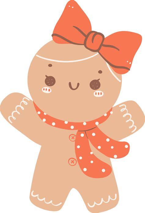 Cute Gingerbread Girl Png