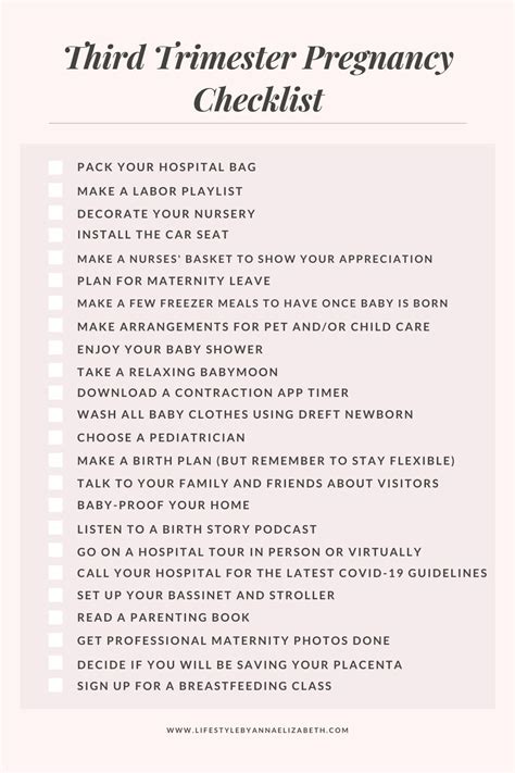 Pregnancy Third Trimester How Im Preparing For Labor — Anna Elizabeth