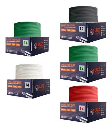 Combo Tres Caja Cable Calibre 12 Y Dos Caja Calibre 14 Cca Envío gratis