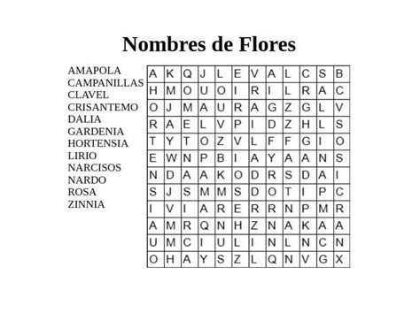 Sopas De Letras Para Imprimir