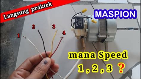 Cara Menentukan Kabel Speed Kecepatan Dinamo Kipas Angin 4 Kabel