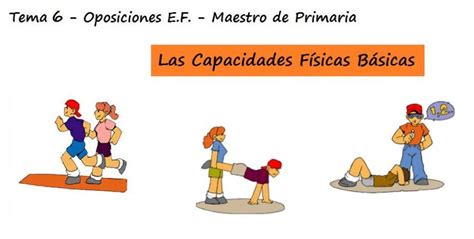 TEMA 6 Capacidades Físicas Básicas su evolución y factores que