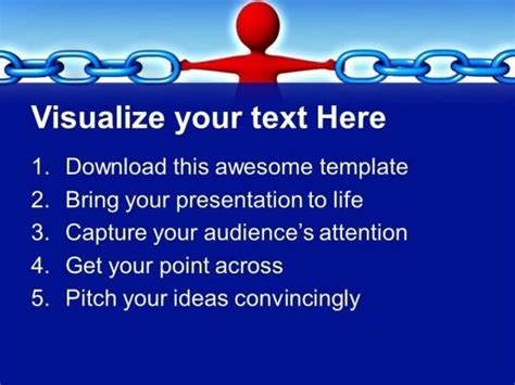 strongest link chains powerpoint templates and powerpoint themes 0612