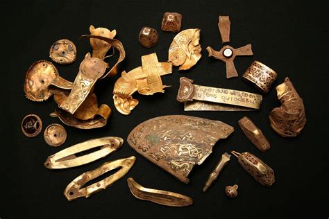 Finds From The Staffordshire Hoard Anglo Saxon Sutton Hoo Saxon