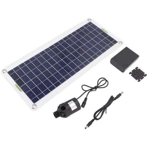 Kit de Pompe à Eau à énergie Solaire 30W Pompe de Fontaine à Panneau