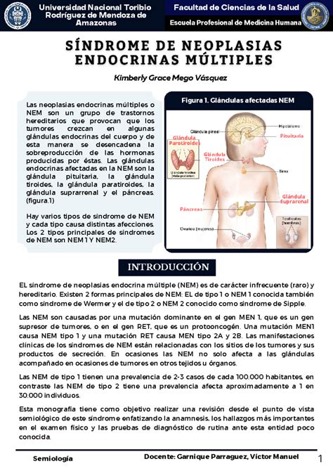 NEM Kimberly Mego Vásquez EL síndrome de neoplasias endocrina