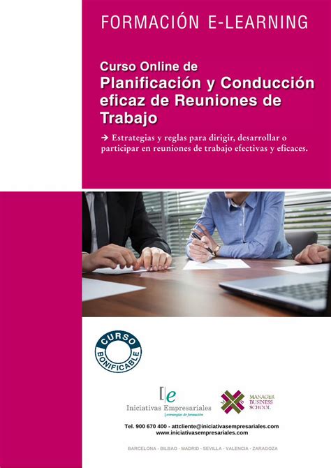 PDF Planificaci N Y Conducci N Eficaz De Reuniones De Trabajo La