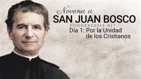 Primer día de la Novena a San Juan Bosco Don Bosco