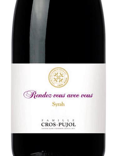 Famille Cros Pujol Rendez Vous Avec Vous Syrah Vivino US
