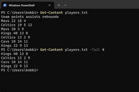 powershell how to get the last n lines of a file collecting wisdom