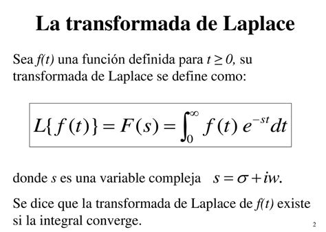 La Transformada De Laplace Ppt Descargar