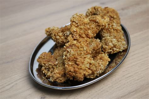 Blanc de poulet pané sans friture flocon d avoine Your Body Your