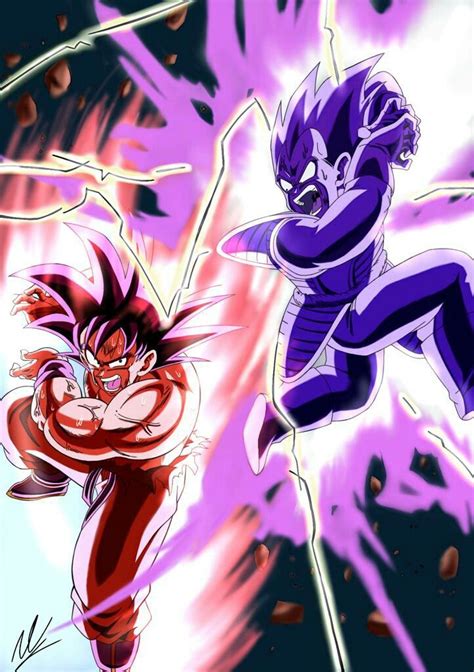 Vegeta Vs Goku Galick Gun