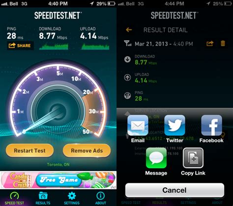 Speedtest For Ios App Updated With New Layout Gives Option To Remove