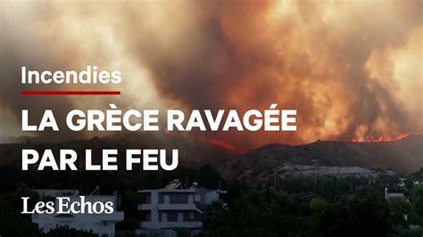 Les images spectaculaires des incendies en Grèce Vidéo Dailymotion