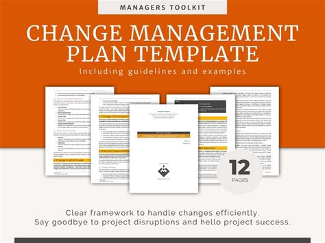 Change Management Plan Template Fully Editable Ms Word With Examples