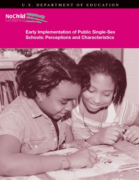 pdf early implementation of public single sex schools perceptions and characteristics