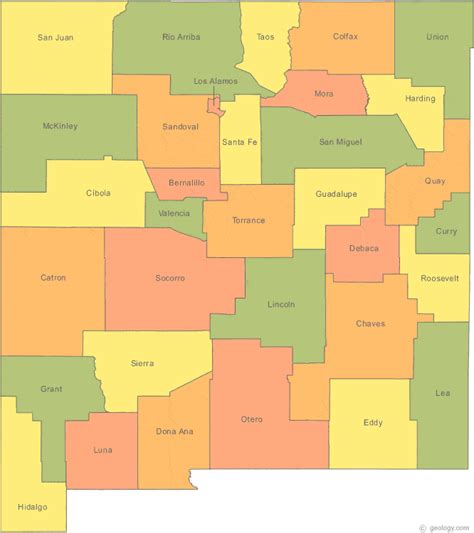 New Mexico Map With Cities