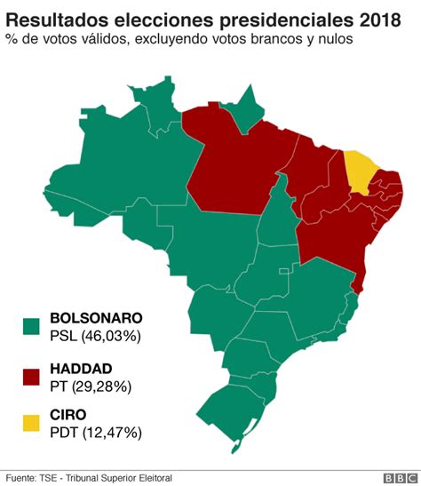 Elecciones En Brasil El Mapa Que Muestra La Divisi N En Dos Del Pa S