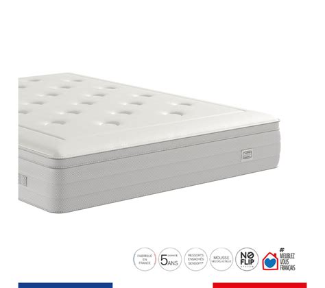 Simmons Matelas Reflexion Ferme Ressorts Ensachés Mémoire De Forme