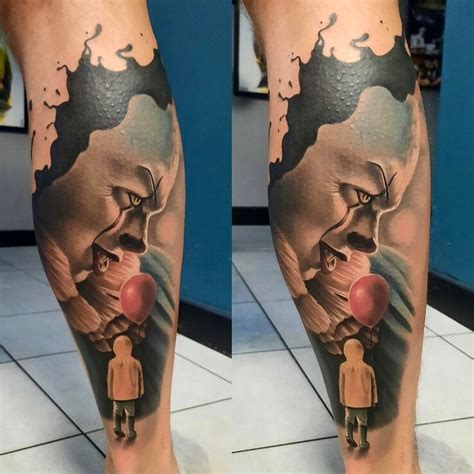 Tatuaż pennywise Autor Lucky Tattoo dziarownia pl