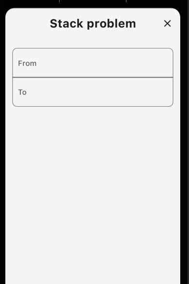 dart flutter how to have two variable sized containers overlap without using specific
