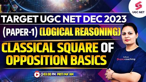 UGC NET Dec 2023 Basic Logical Reasoning Classical Square Of