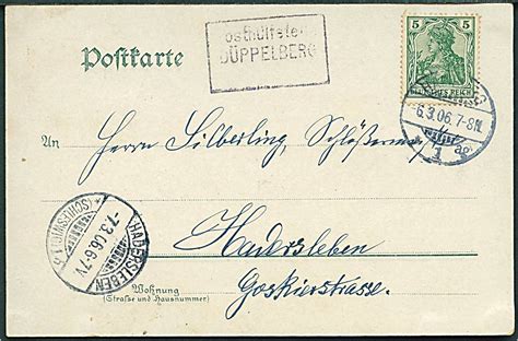 Pfg Germania P Brevkort Gruss Aus D Ppeler Schansen