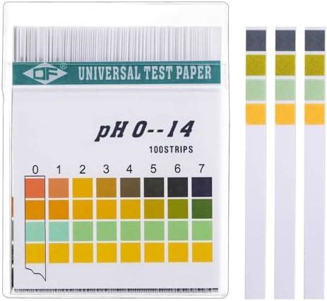 ZCSOWE Bandelettes de Test pH 100 pièces Papier Test Tournesol Plage de