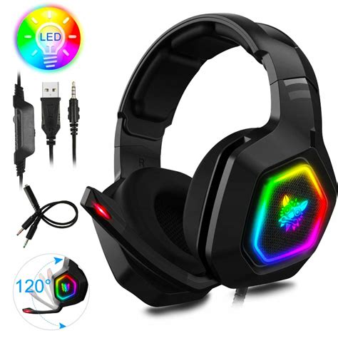 S Uchawki Dla Graczy Gamingowe Rgb Led Onikuma Pro Sklep Opinie