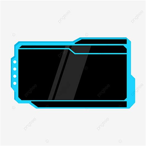 Cyberpunk Clipart Vector Light Blue Cyberpunk Overlay With Transparent