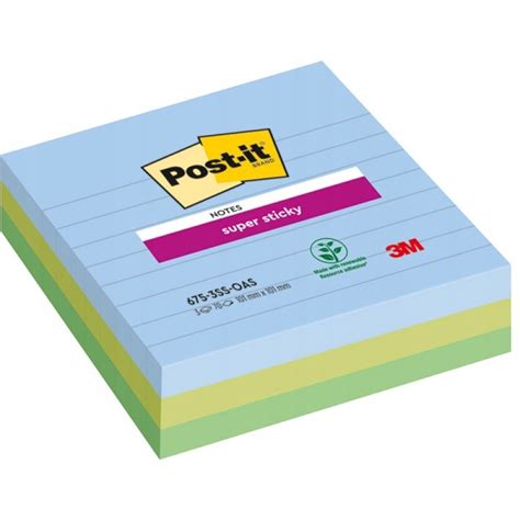 Karteczki Samoprzylepne Super Sticky Xl Oasis W Post It Sklep Empik