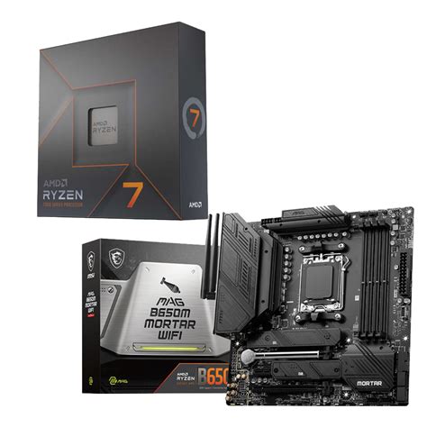 AMD Ryzen 7 7700X CPU MSI MAG B650M MORTAR WIFI Bundle Welcome To