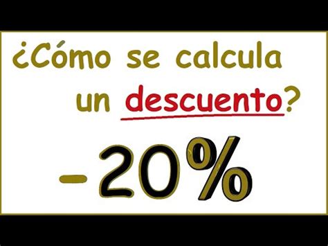 Cómo se calcula un descuento YouTube