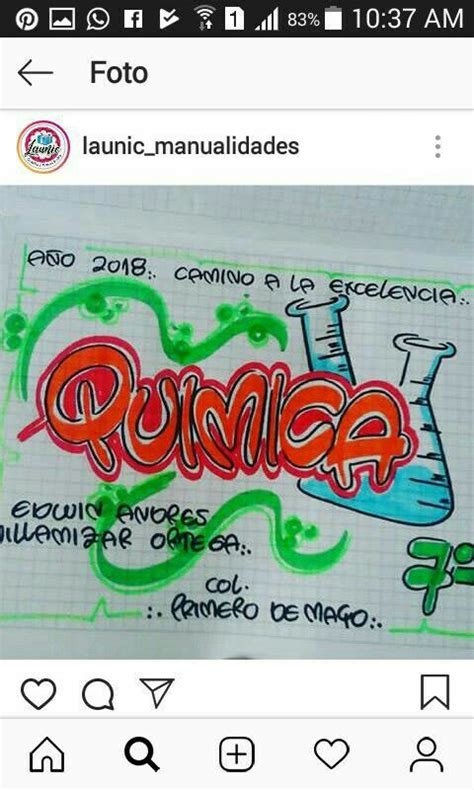Pin de ルイサ 玉代 en marcado de cuaderno quimica Portadas de cuadernos