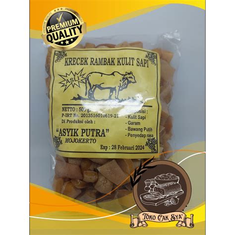 Jual Krecek Rambak Kulit Sapi ASYIK PUTRA 500 G Shopee Indonesia