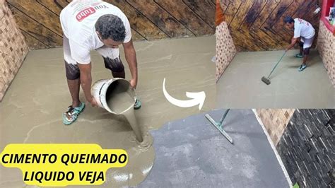 Cimento Queimado Liquido Autonivelante Para Piso Renove Seu Piso Sem