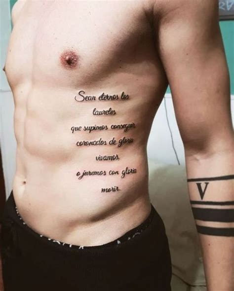 Algunos Tatuajes De Frases En La Costilla En Posiciones