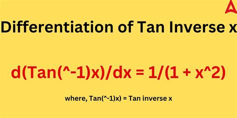 Differentiation Of Tan Inverse X Explanation Formula Examples