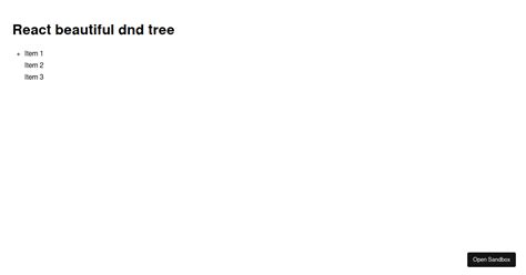 React Beautiful Dnd Tree Codesandbox