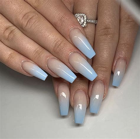 Get The Perfect Blue And Nude Ombre Look A Step By Step Guide Click