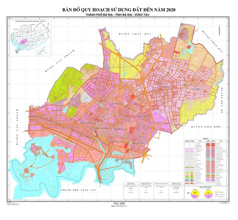 Bản đồ quy hoạch sử dụng đất thành phố Bà Rịa Bà Rịa Vũng Tàu