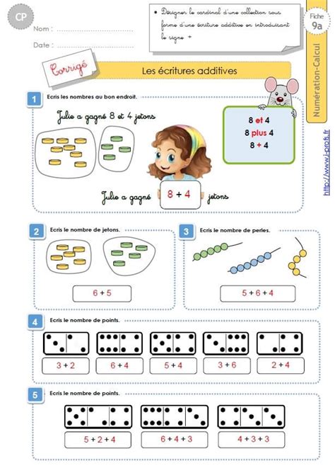 CP NUMERATION CALCUL Les écritures additives introduction du signe