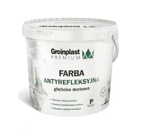 Greinplast farba antyrefleksyjna biała 10L matowa 5901694397214