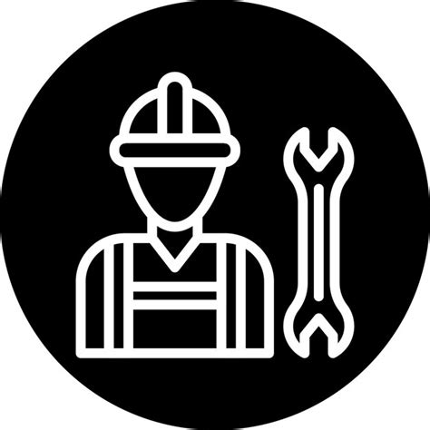 Premium Vector Construction Worker Icon Style