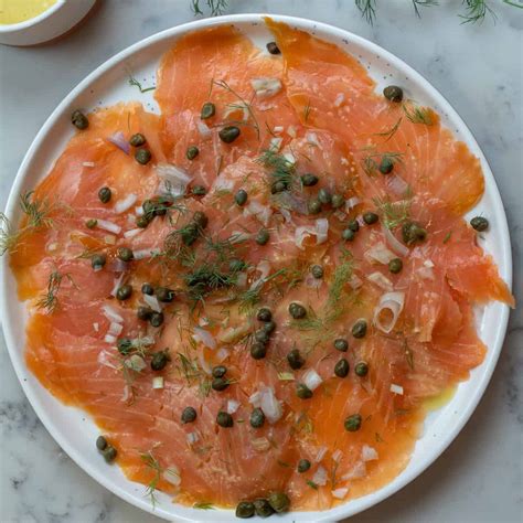 Salmon Carpaccio Recipe With Capers Cilantro Parsley