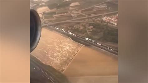 Impactantes imágenes desde el aire de la devastación en Valencia tras